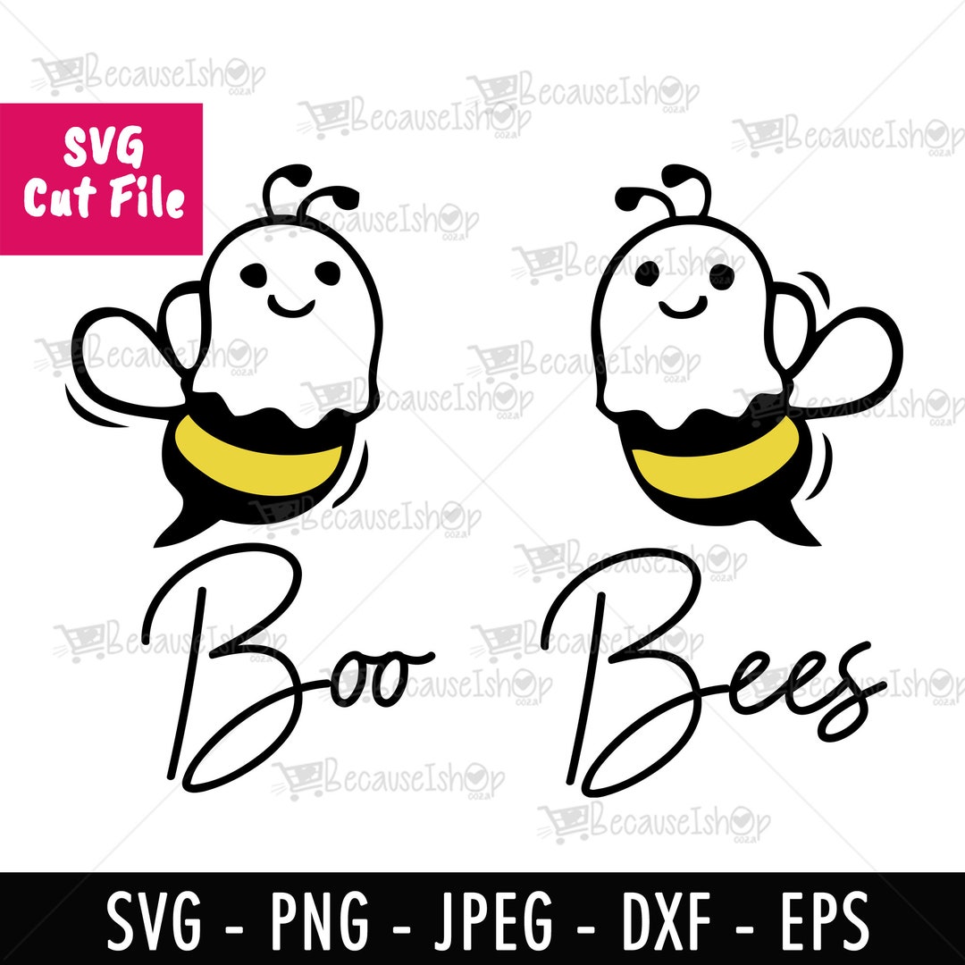 Boo Bees, Halloween, Ghosties, Humor, Bees, Wall Art,downloadable Cut ...