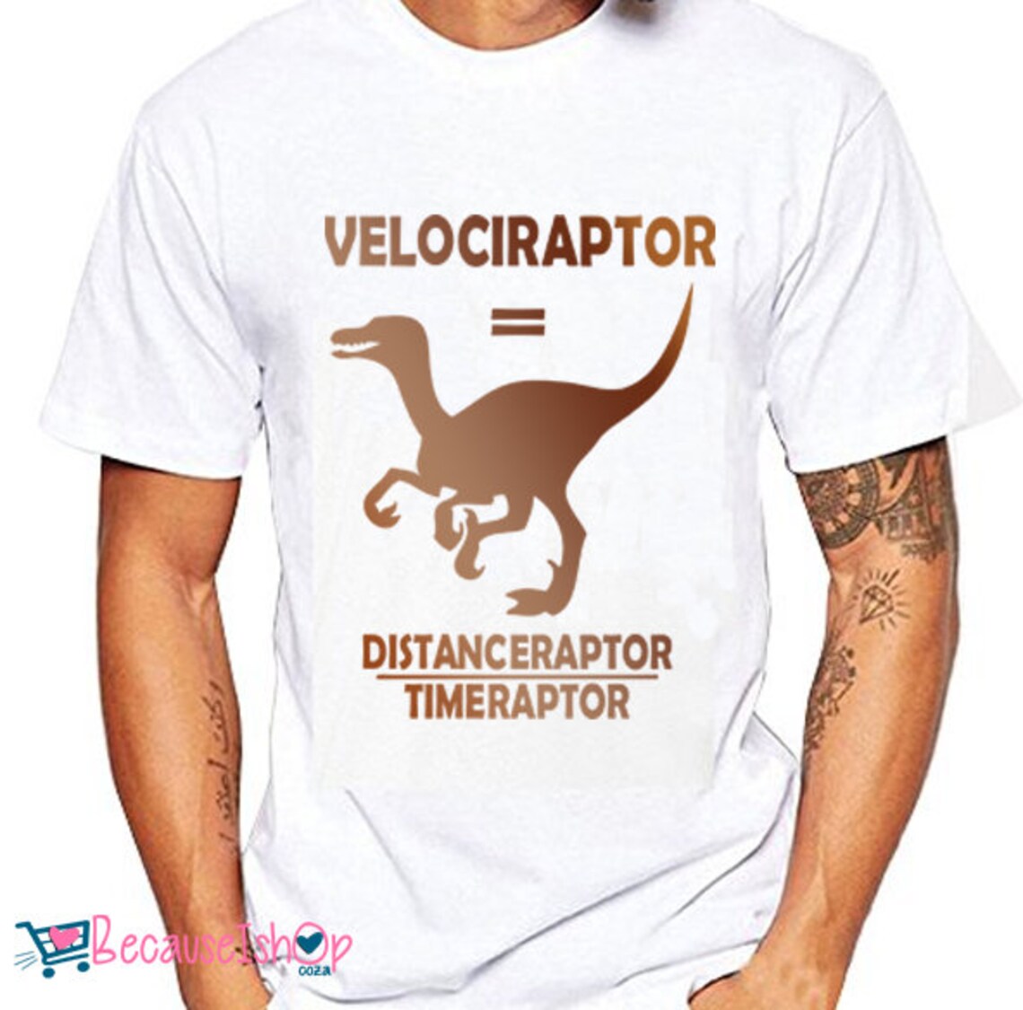 Velociraptor Distanceraptor Timeraptor Math Dinosaur - Etsy