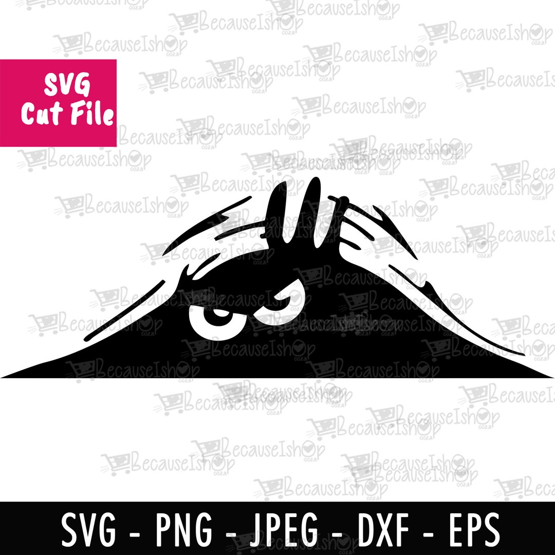 Creeper Peeper, Wall Art, Wall Monster, Print, Digital, Cricut, EPS ...