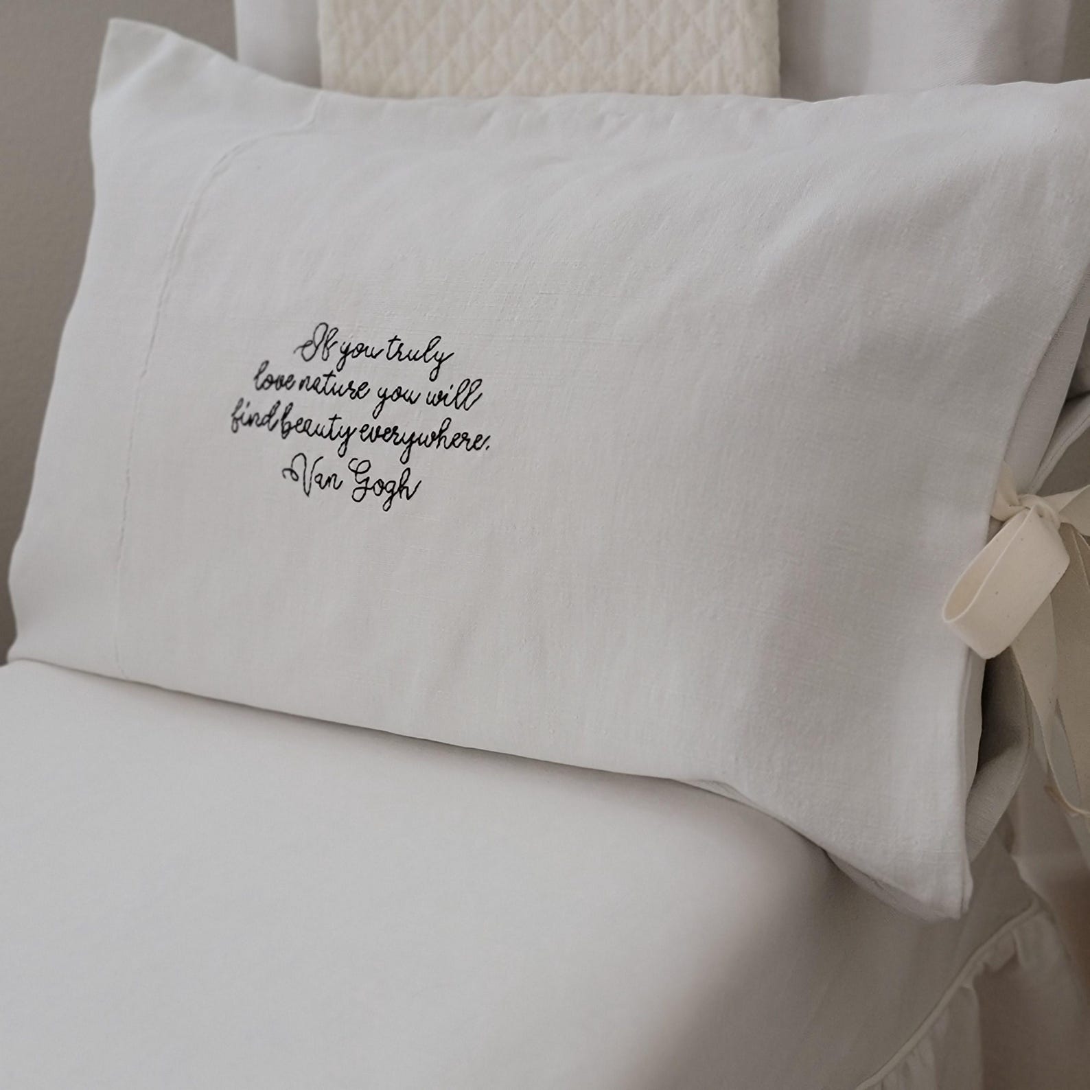 Personalized Gifts, Hand Embroidered Pillow, Custom Quote or Message ...