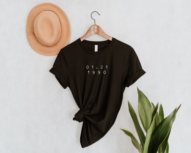 Custom Date Shirt, Wedding Anniversary, Birthday Shirt, Shirt ...