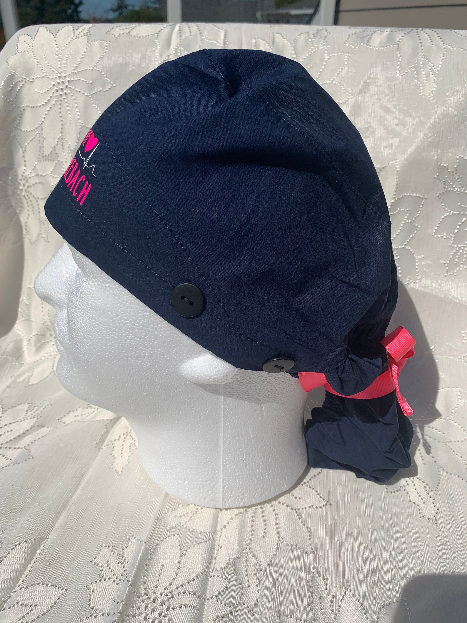 Womens Cardiac Scrub Caps With EKG Rhythms and Medical Puns - Etsy