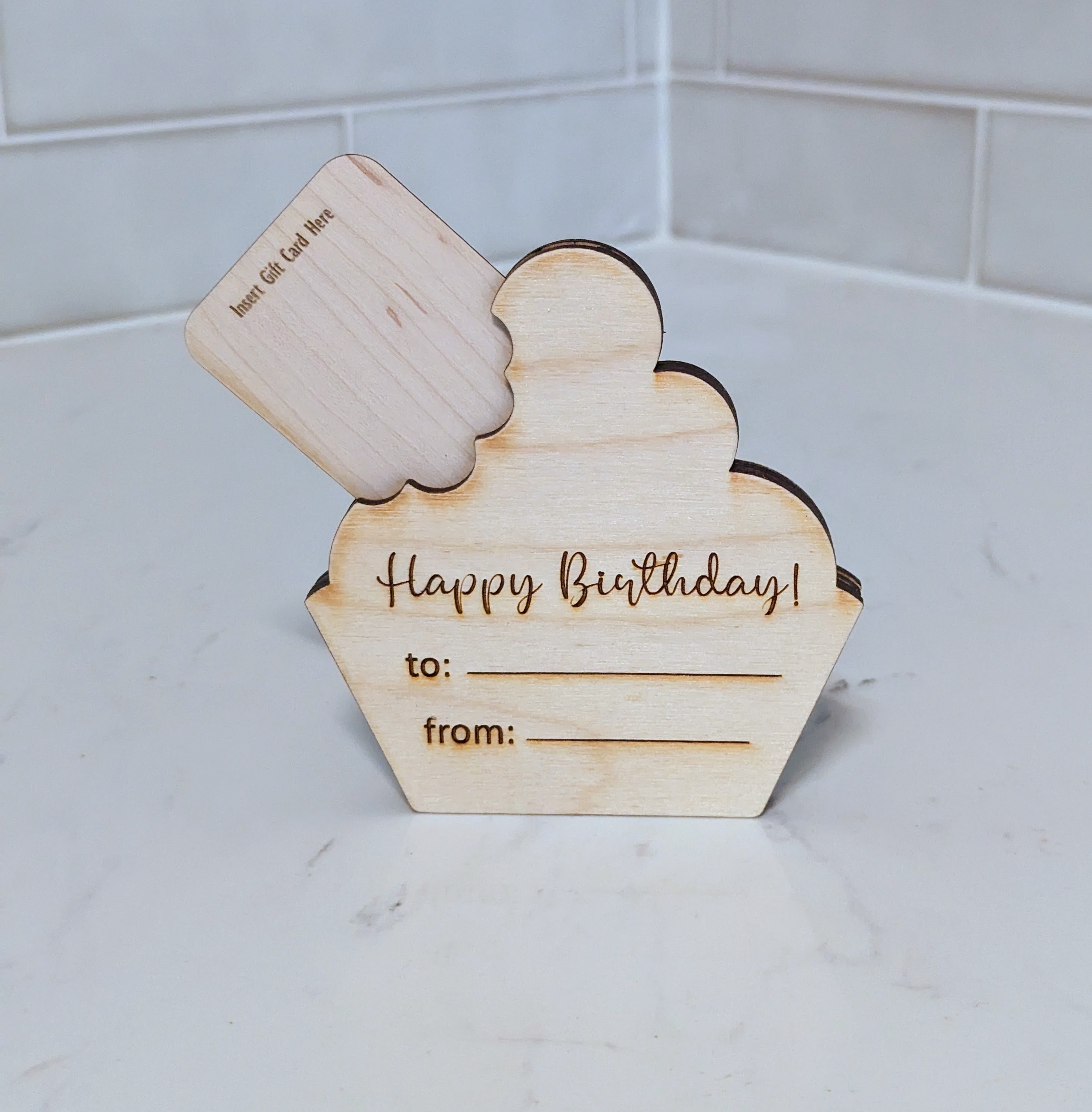 Ice Cream Cup Themed Customizable Gift Card Holder/ Birthday/ for Any ...