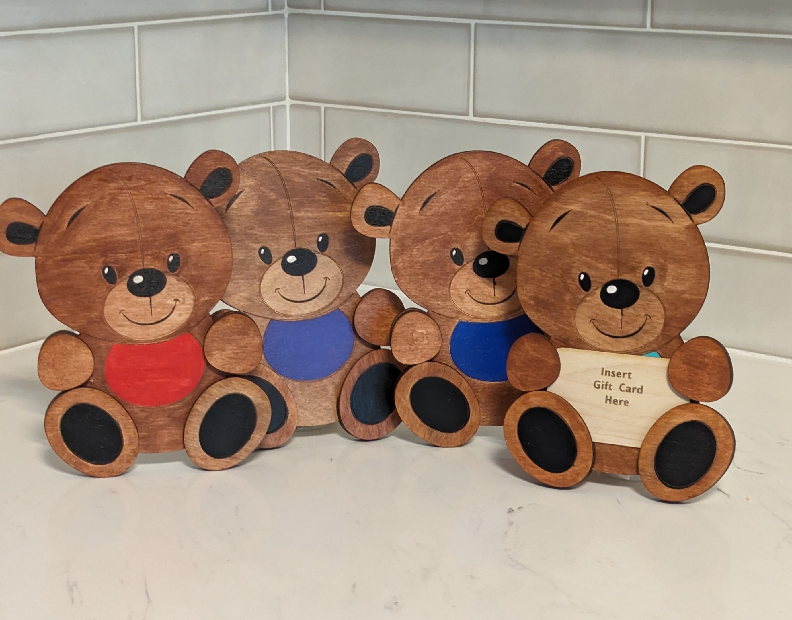 Gift Card Holder/ Teddy Bear Gift/ Baby Gift/ Baby Shower Gift Card ...