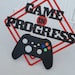 Game in Progress Sign: 3D Gamer Room Decor - Etsy