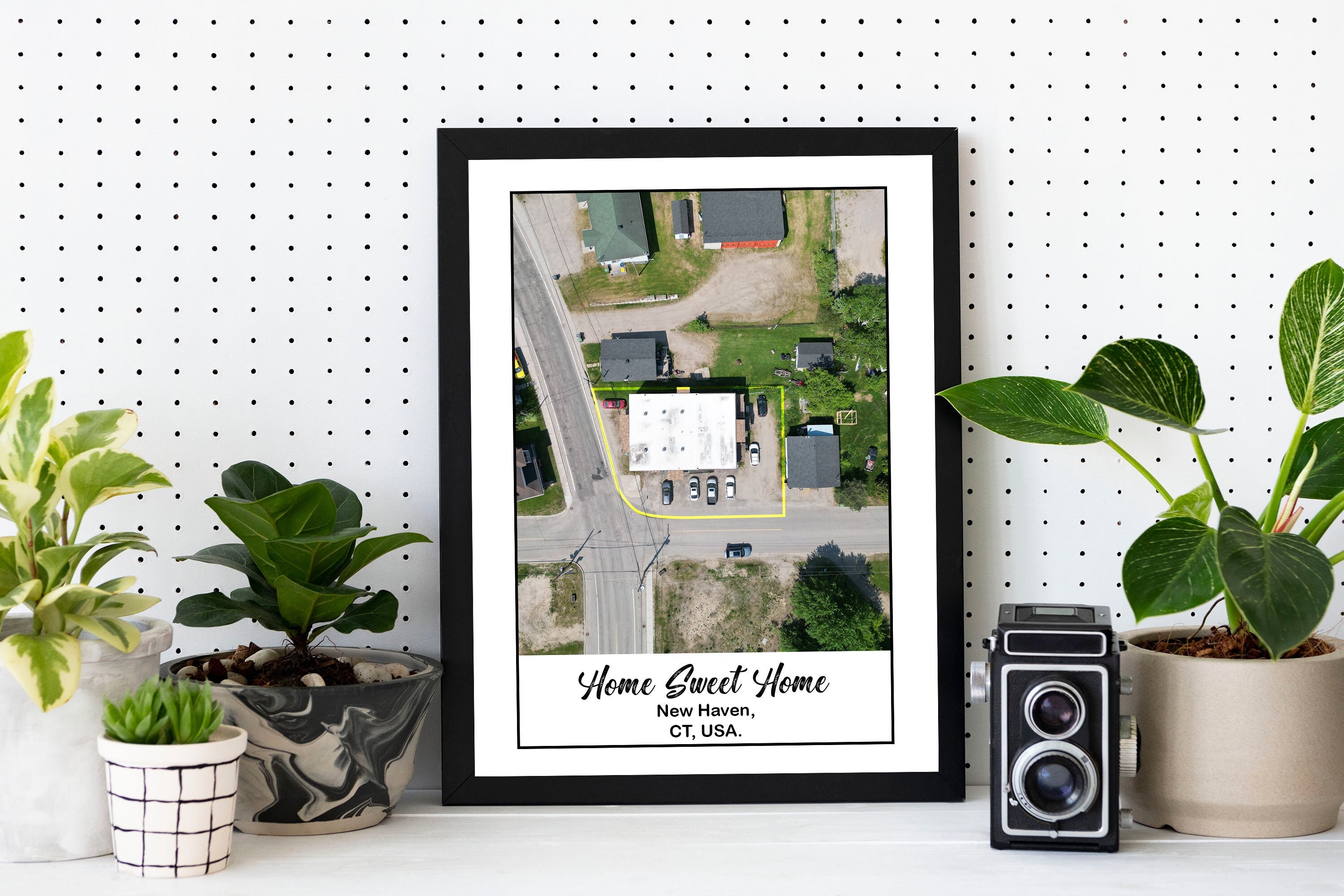 Custom Property Map Aerial Wall Decor Map Our First Home Parcel ...