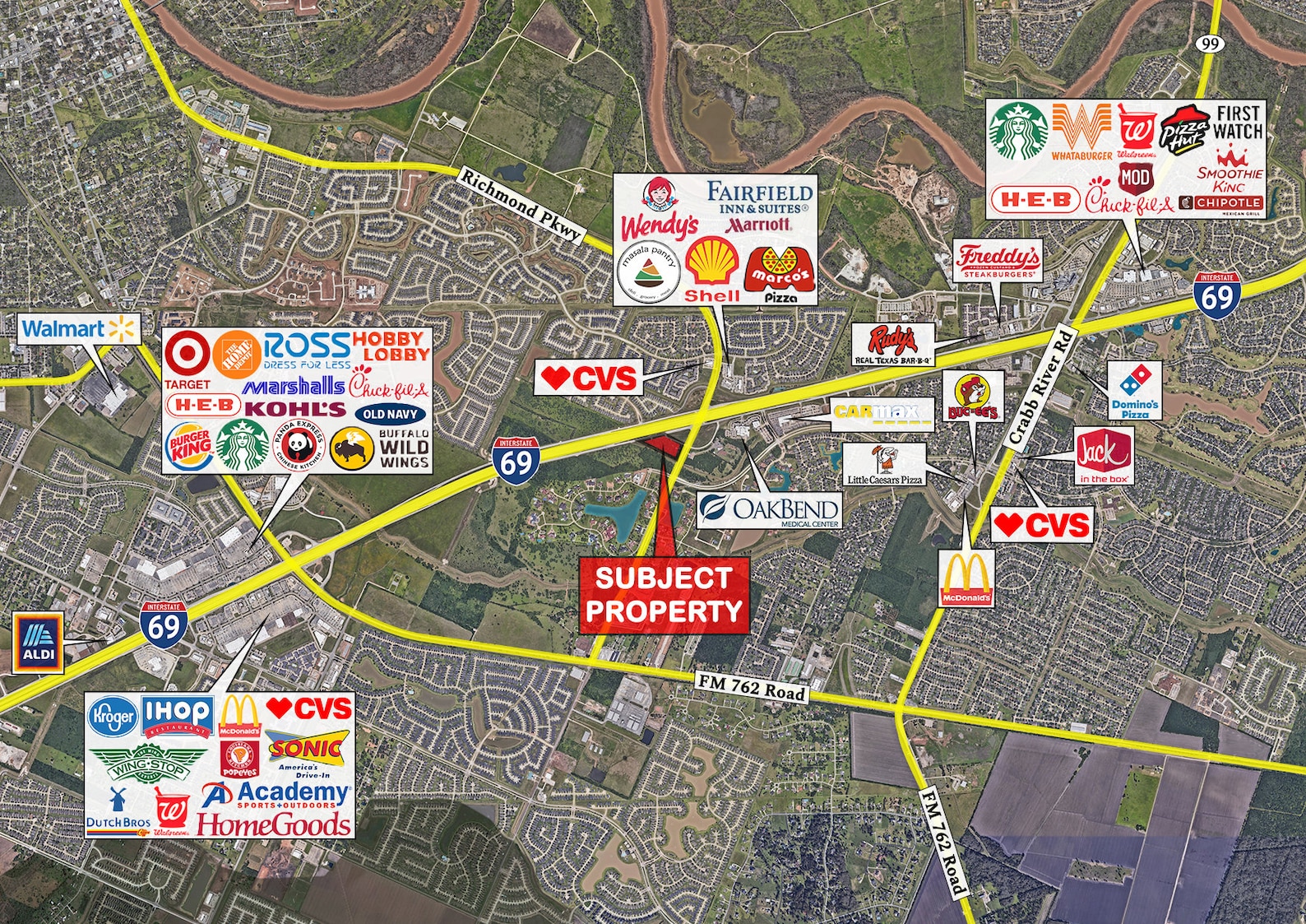 Commercial Real Estate Marketing Maps, Site Overview Map, Flyer ...