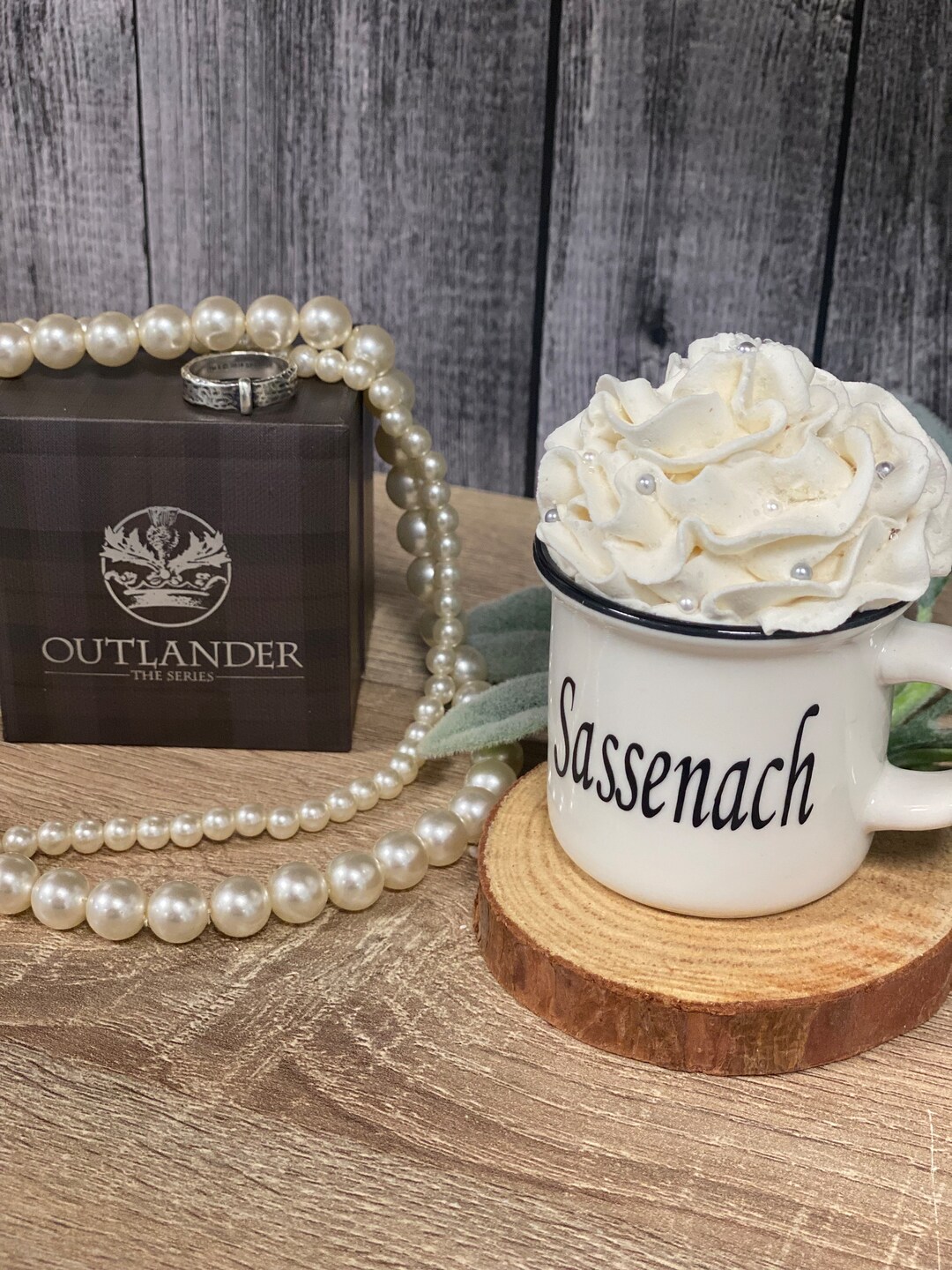 Sassenach Mini Mug With Faux Whipped Topper: Outlander Inspired Decor ...