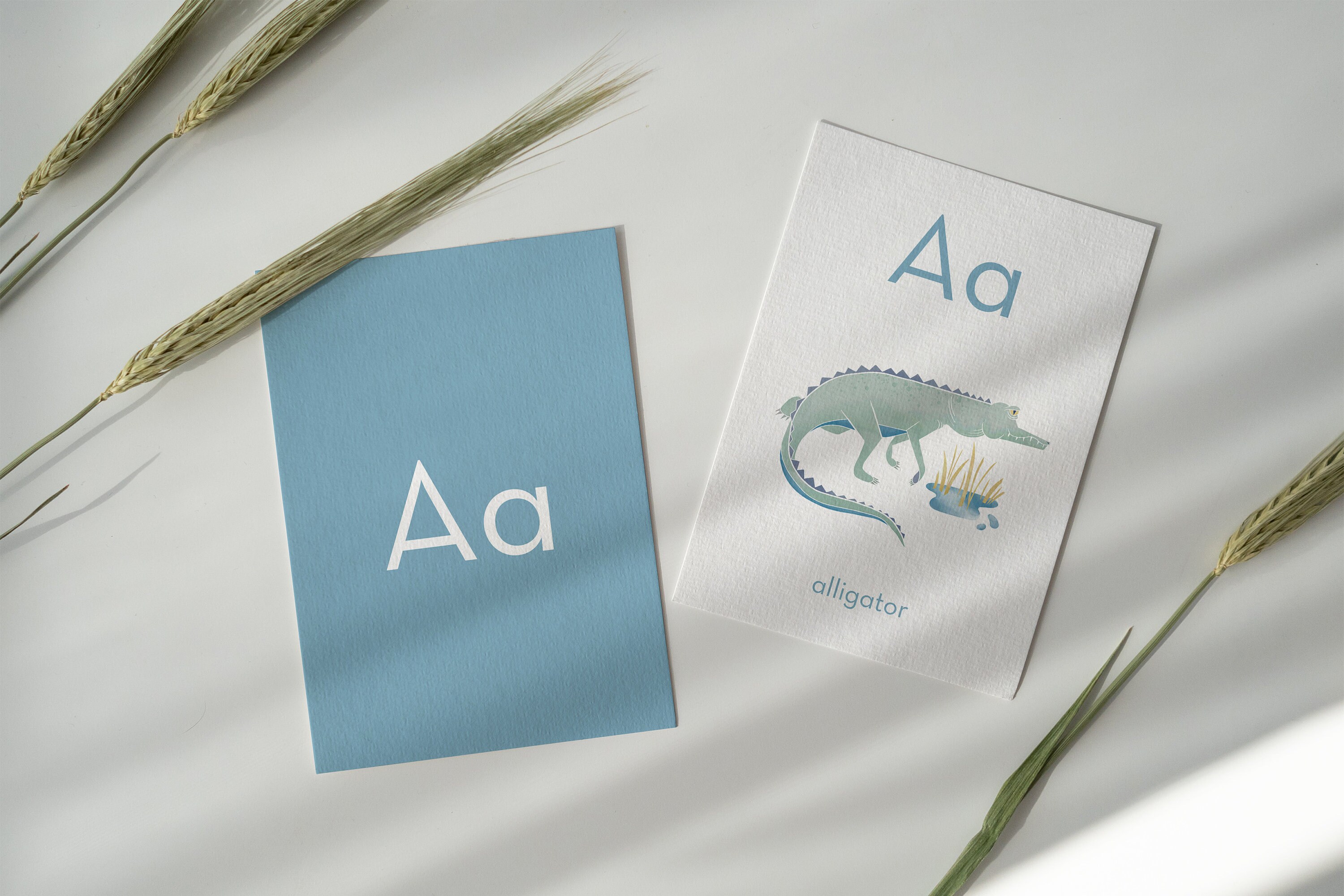 Hand Drawn Animal ABC Flash Cards, Montessori Toddler Learning (digital ...