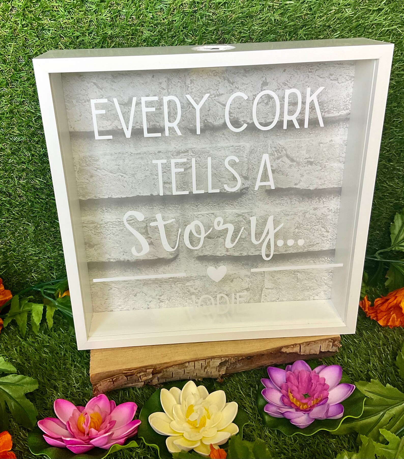 Personalised Cork Box 10 x 10 inch | Etsy