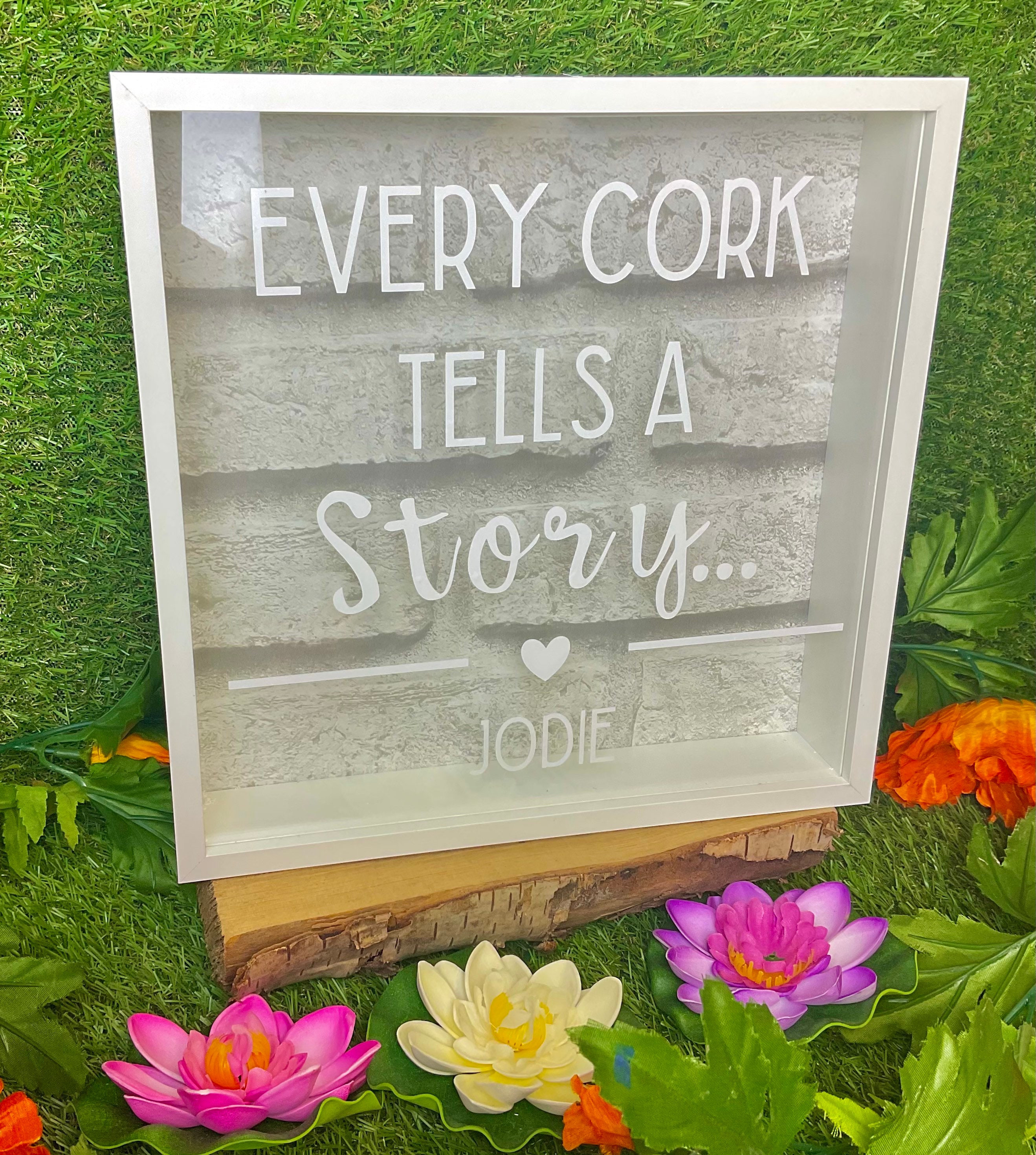 Personalised Cork Box 10 x 10 inch | Etsy