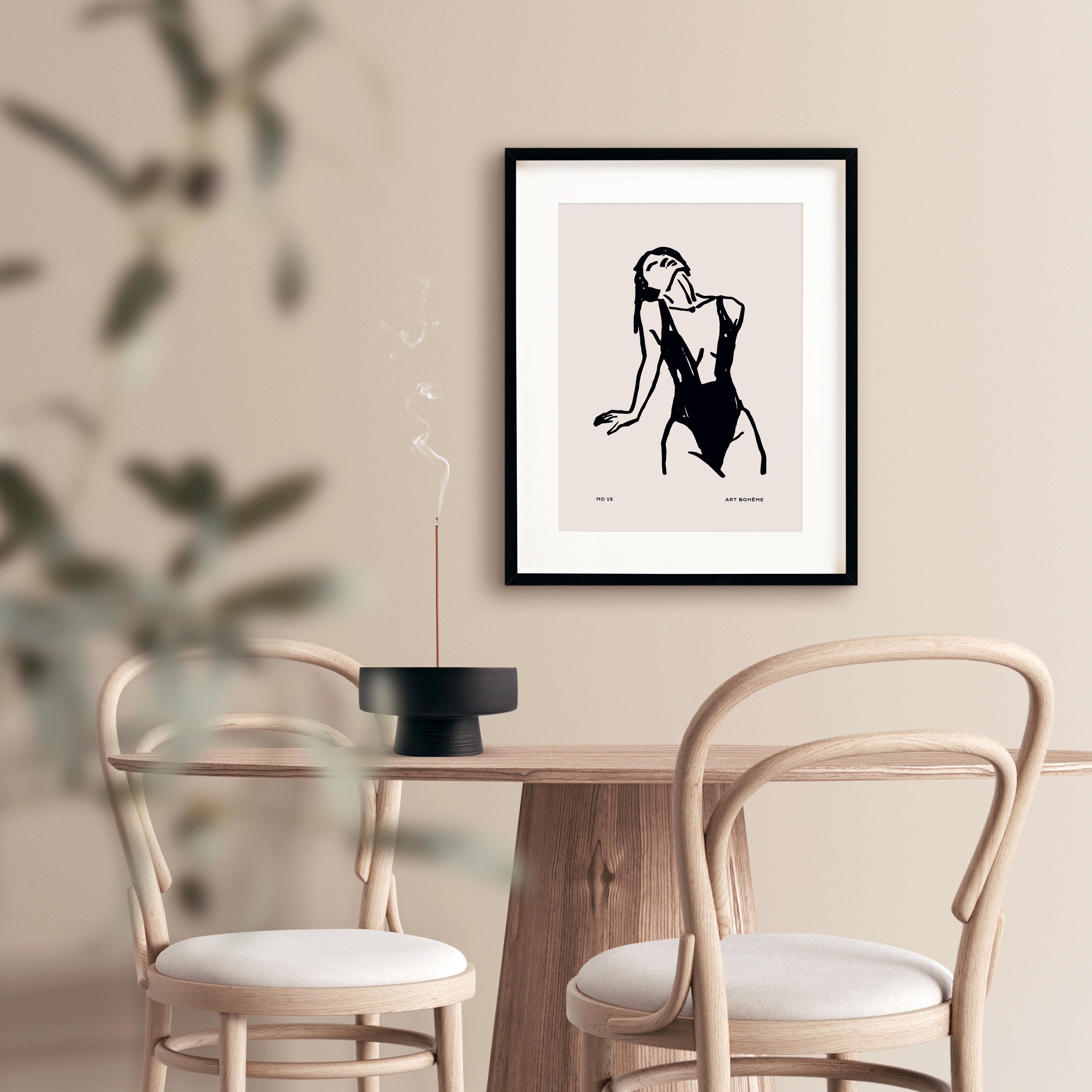 Female Portrait Print Poster Printable Modern Wall Art - Etsy Canada