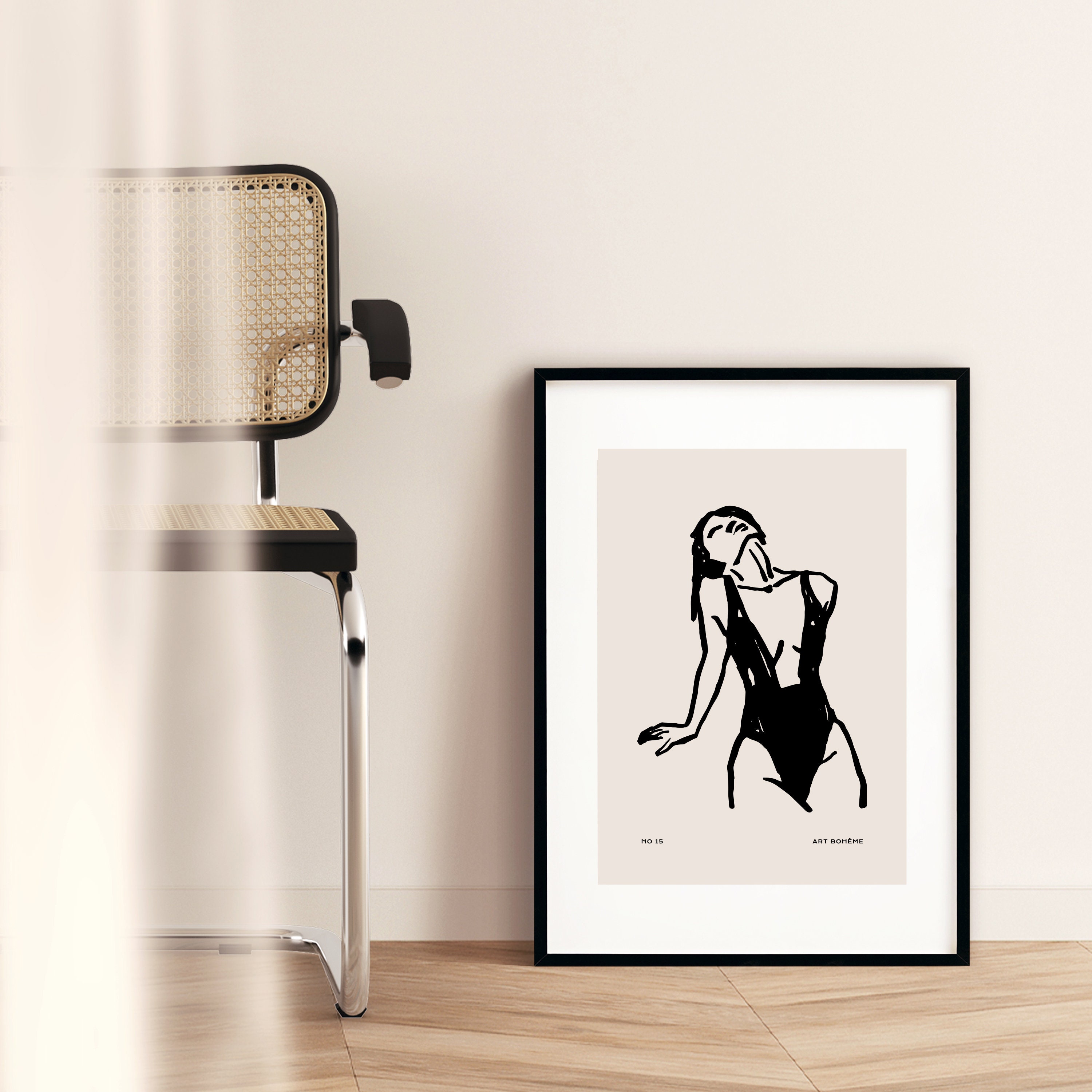 Female Portrait Print Poster Printable Modern Wall Art - Etsy Canada