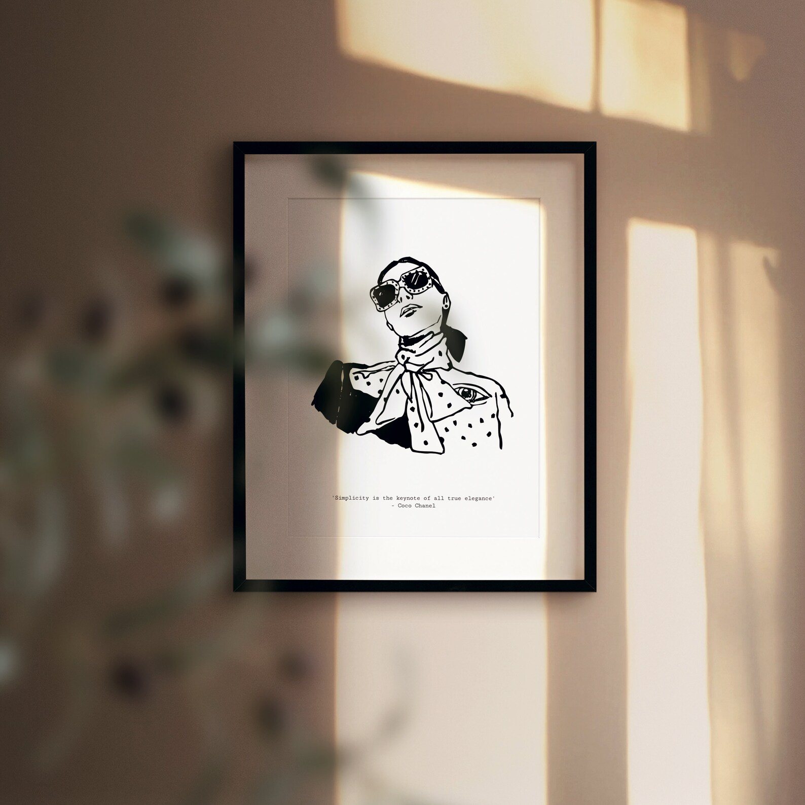 Female Portrait Print Poster Printable Modern Wall Art - Etsy