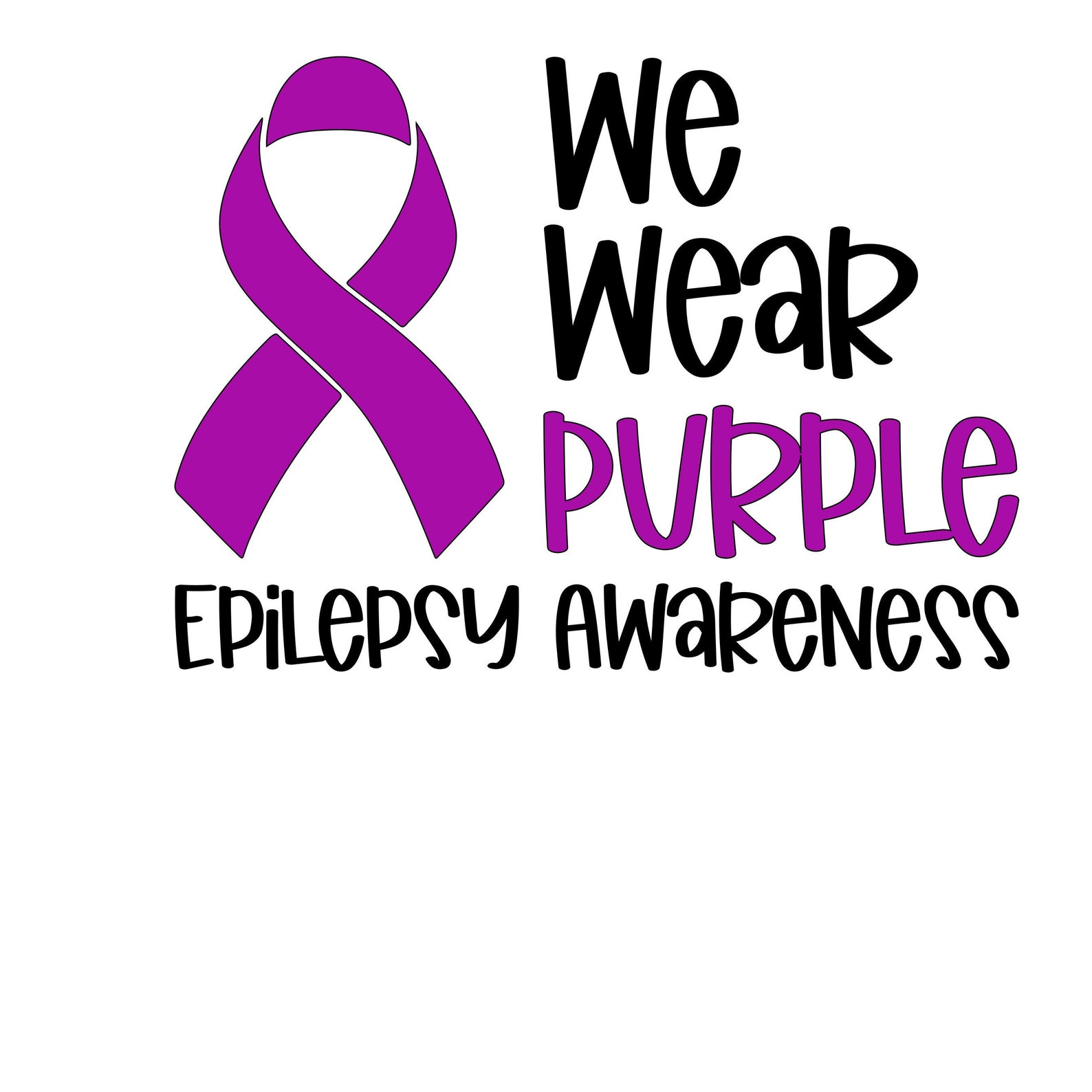 We wear Purple SVG file | Etsy