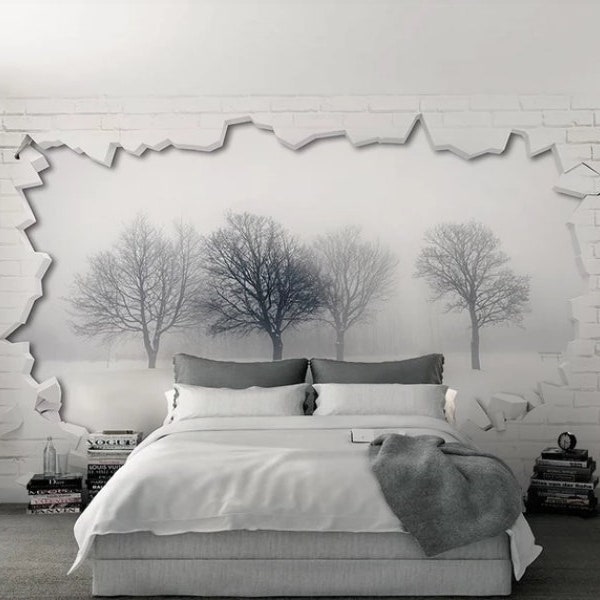 Textured Wall Decals Tree - Etsy