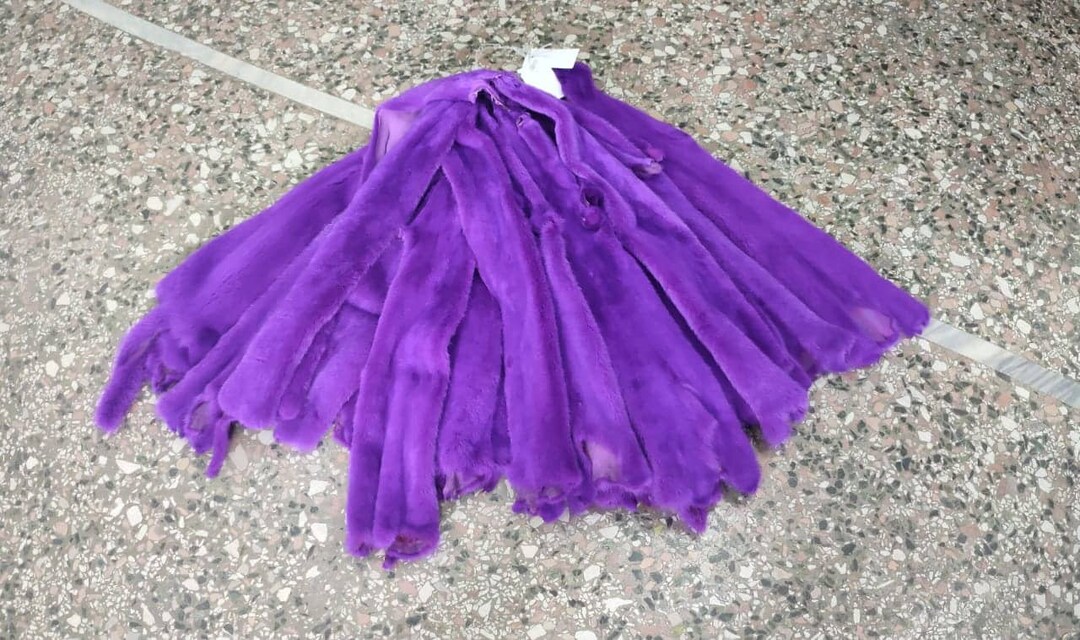 Dyed Purple Mink Fur Skin/pelt - Etsy