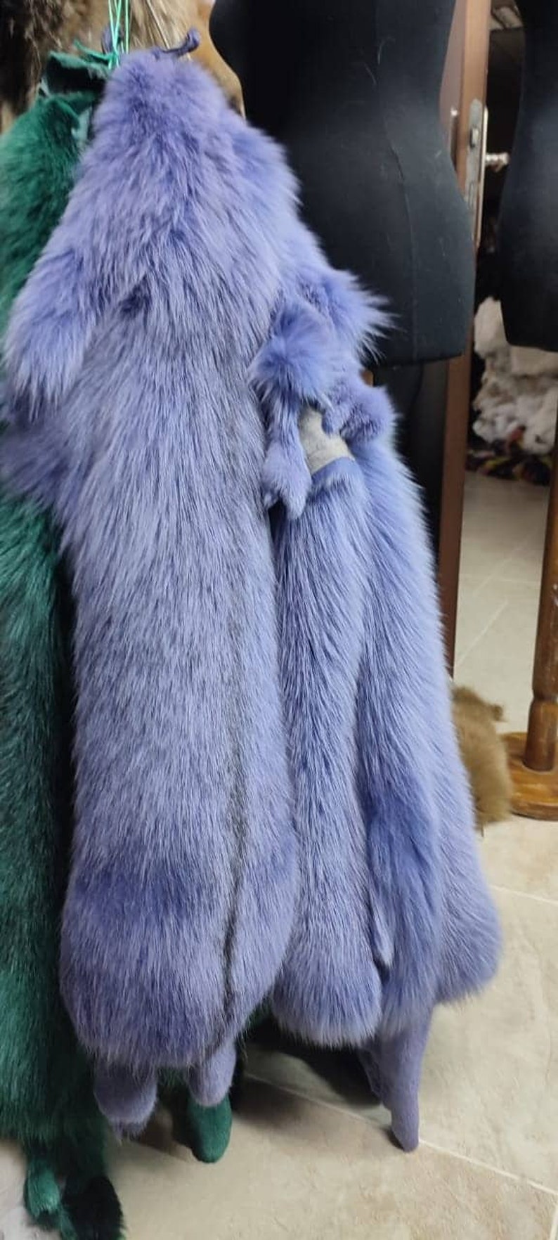 Real Light Purple Fox Fur Skin/pelt - Etsy