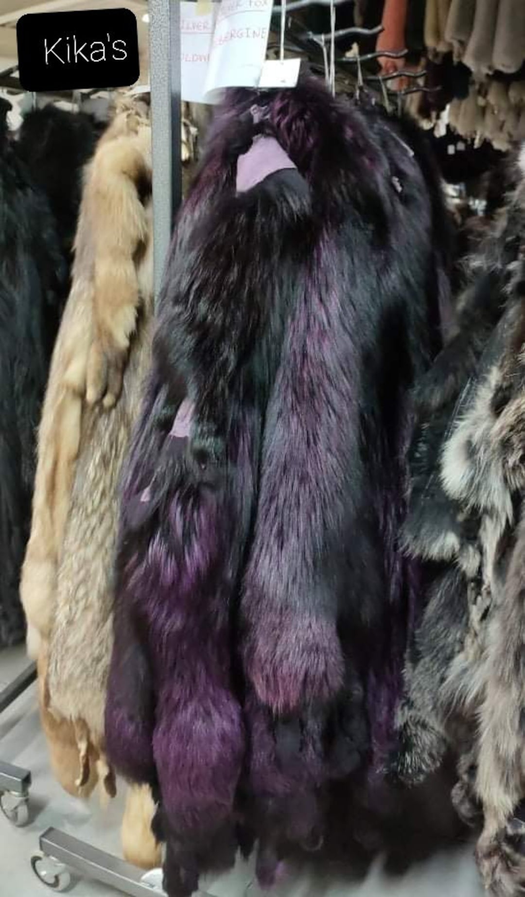 Dyed Purple Silver Fox Fur Skin//pelt - Etsy