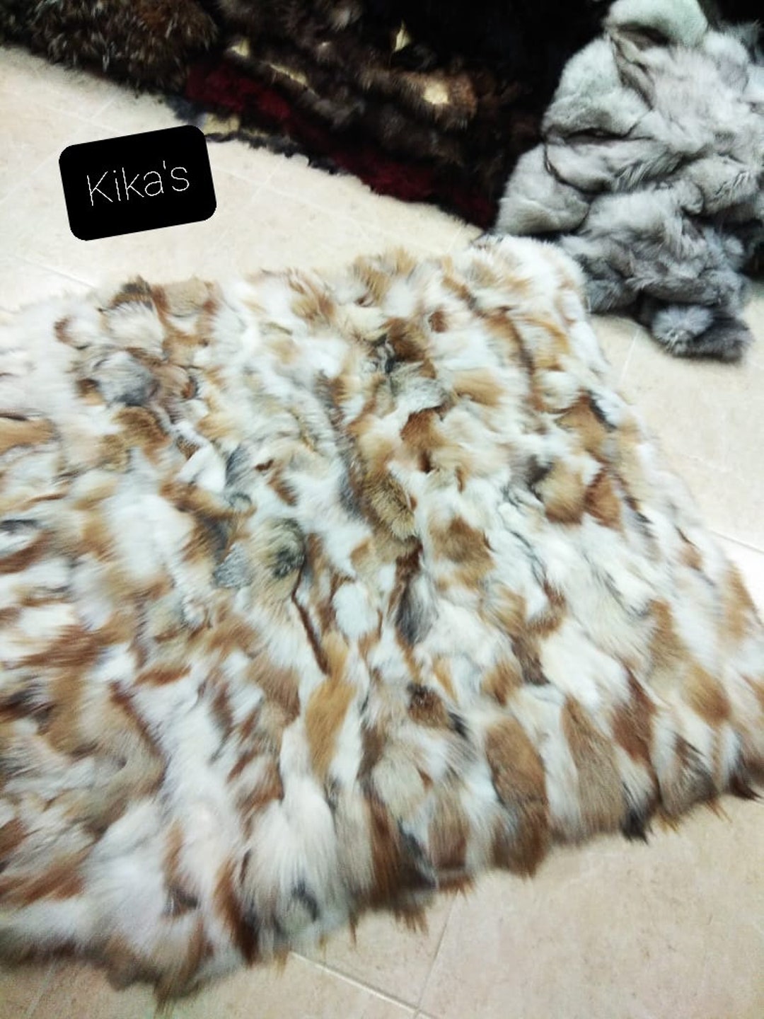 Fire Gold Fox Real Fur Belly Plate - Etsy