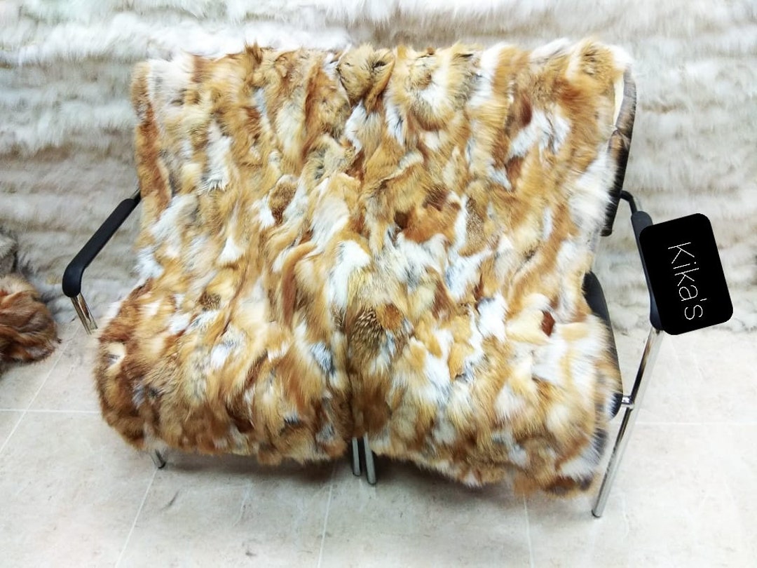 Canada Red Fox Real Fur Fox Throw/rug,chair Cover - Etsy