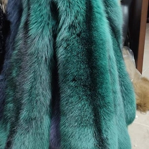 Real Green Forest Artic Fox Fur Skin/pelt - Etsy