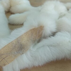 Shadow White Real Fox Fur Strips,fur Strips,fox Fur Trims,real Fur ...