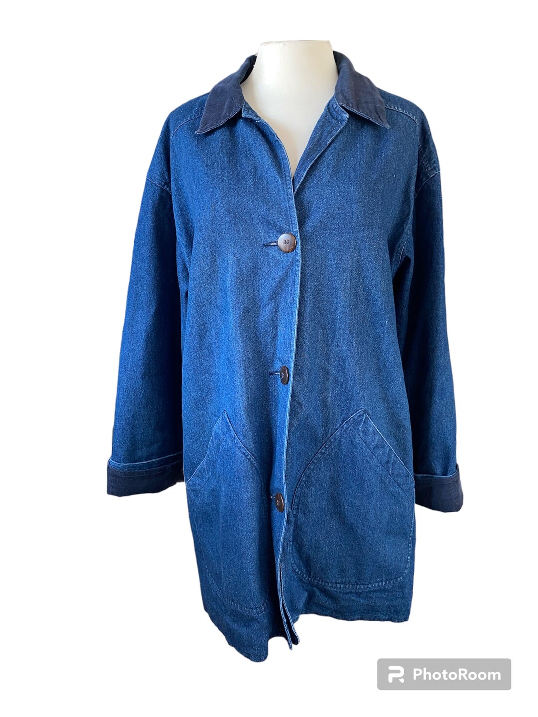 Blair Denim Jacket Fully Lined Long Sleeve Button Down Pockets Size ...