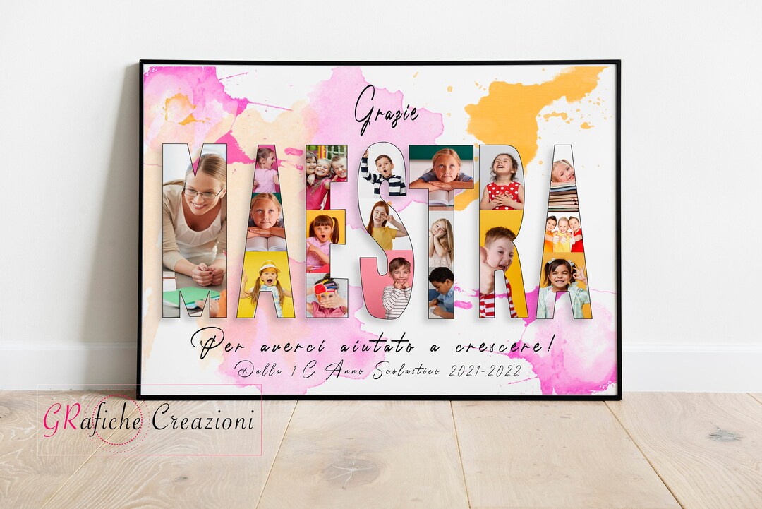 Teacher Gift Print, Personalized Teacher Photo Print, Personalized ...