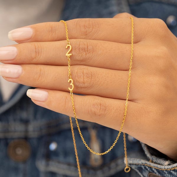 Gold Filled Angel Numbers Necklace - Etsy