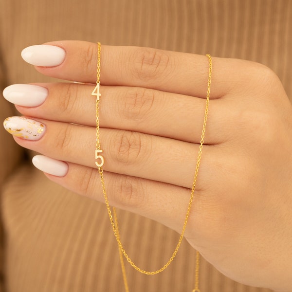 Number Necklace - Etsy