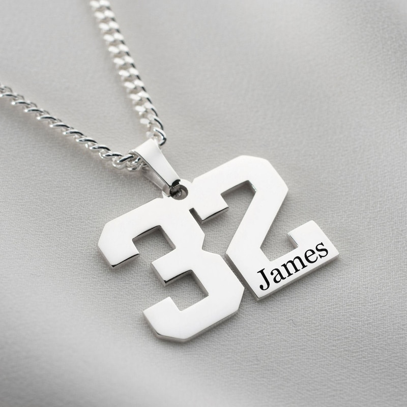 Number Necklace - Etsy