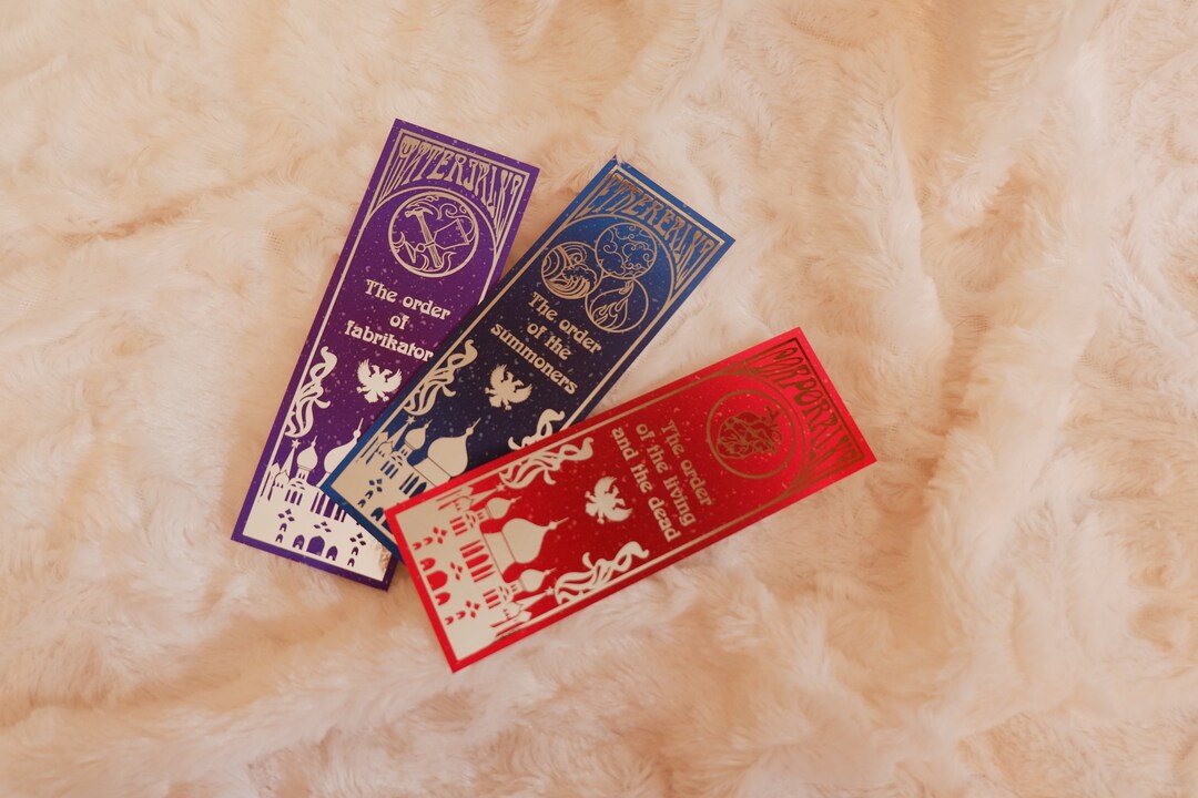 Grishaverse Inspired Bookmarks Foiled, Grisha Orders , Materialki ...