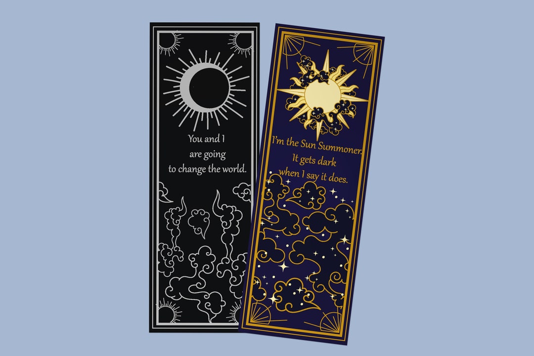 Shadow and Bone Inspired Sun Summoner and the Darkling Bookmarks - Etsy