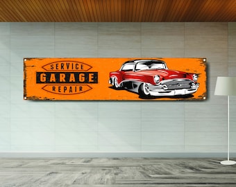 Vintage Car Shop Sign - Etsy