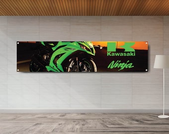 Kawasaki Banner | Etsy