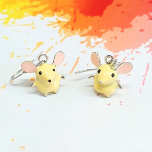 Cute Mouse Earrings, Mouse Dangle Earrings, Mouse Jewelry, Fun Earrings ...