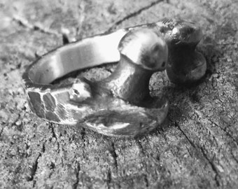 Bone Sterling Silver Ring - Etsy
