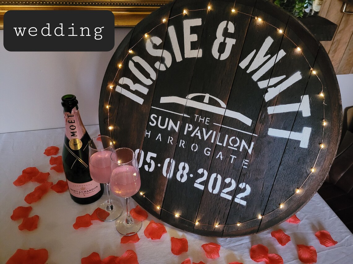 Bespoke Barrel Signs With Personalised Designs Approx 580mm - Etsy