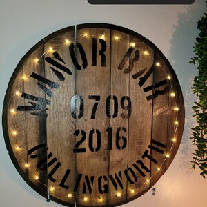 Bespoke Barrel Signs With Personalised Designs Approx 580mm - Etsy