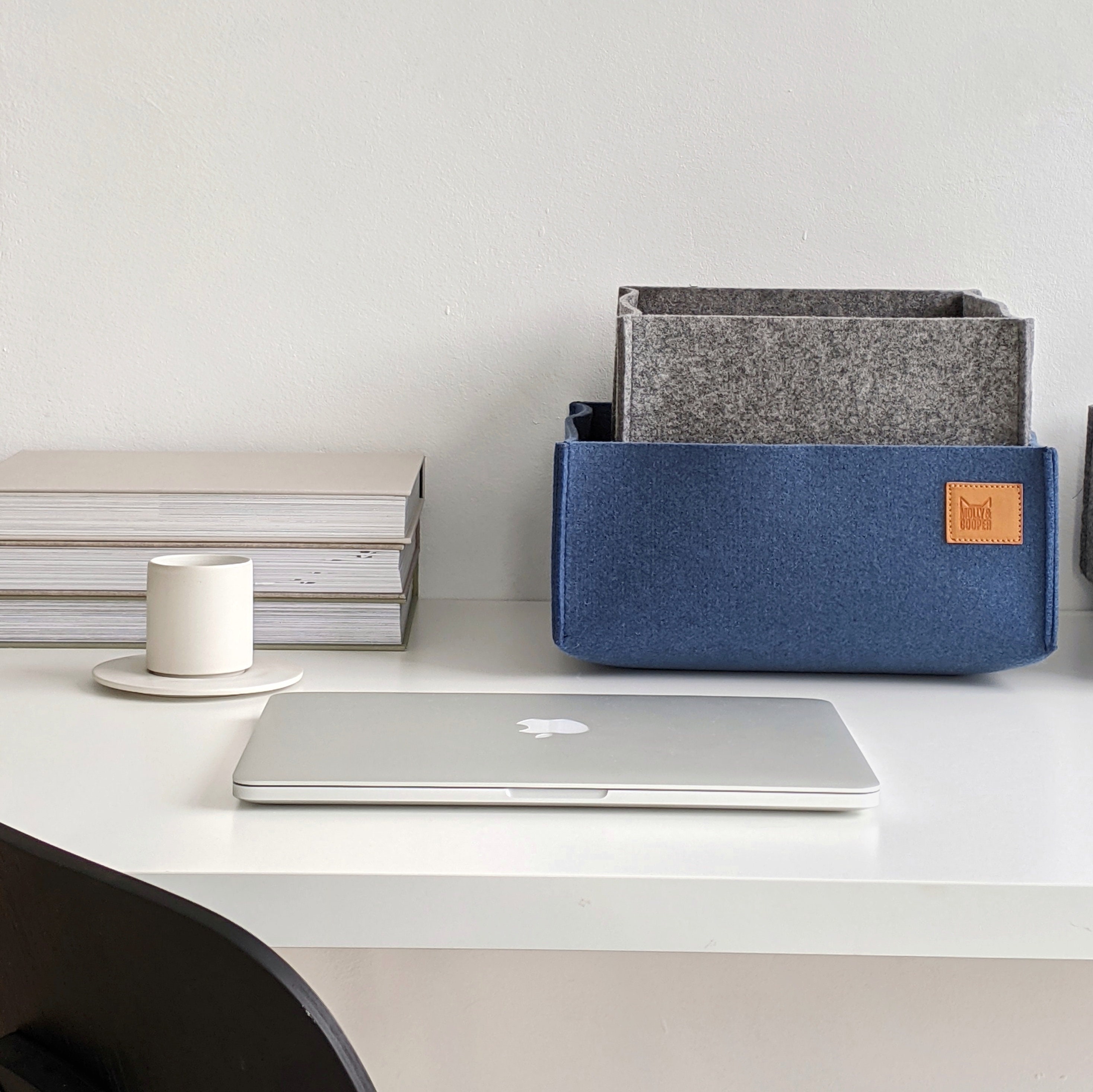 Felt Storage Box / Storage Basket / Shelf Box Organiser / Felt - Etsy