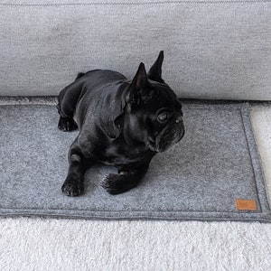 Small Dog Travel Mat / Warm Dog Crate Cushion / Washable Travel Bed ...