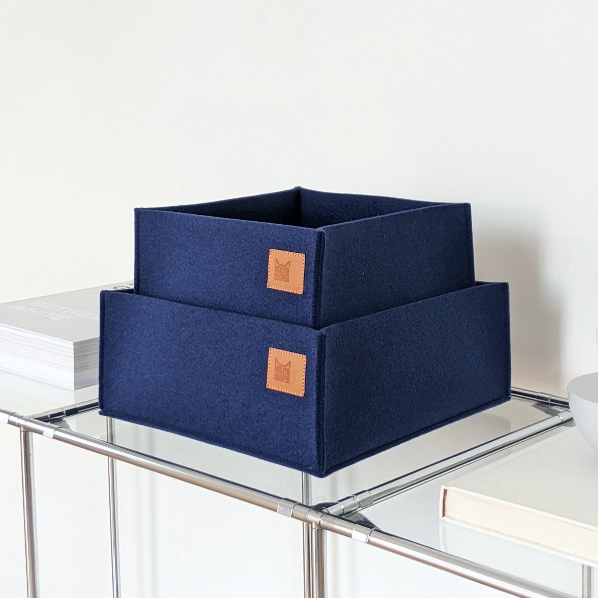 Felt Storage Box New Colors and Sizes / Storage Basket / Shelf Box ...