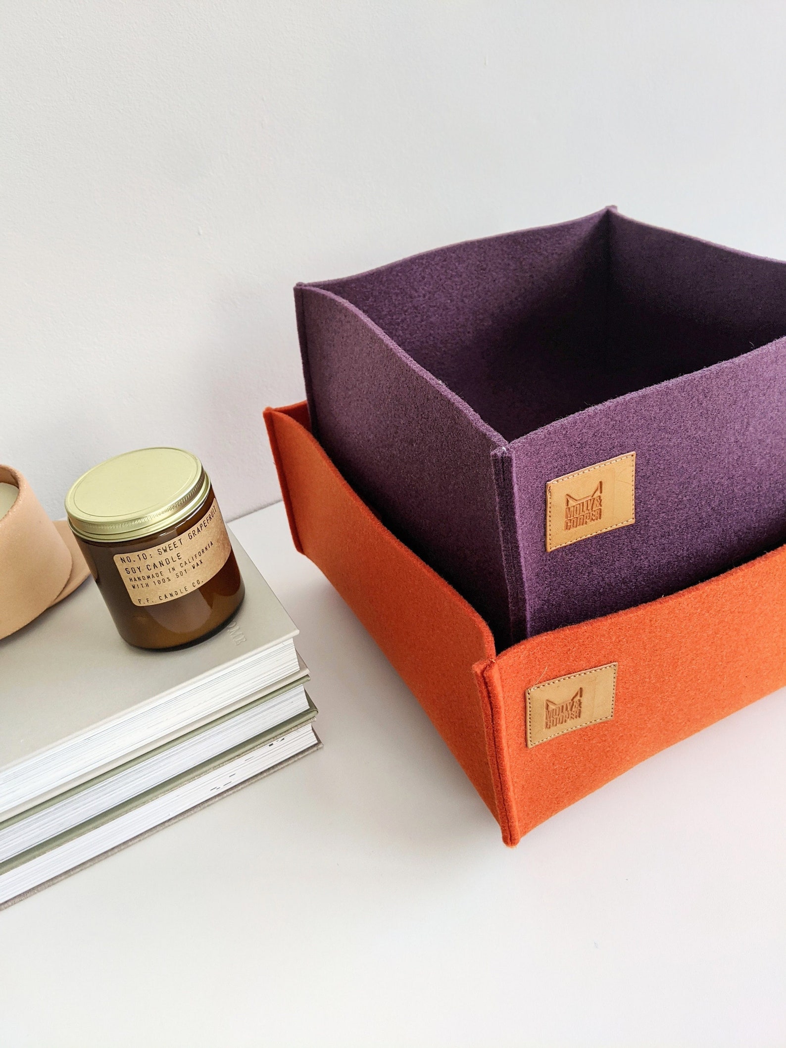Felt Storage Box / Storage Basket / Shelf Box Organiser / Felt Derived ...