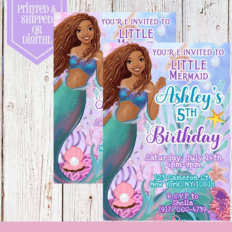 Little Mermaid Invitation - Etsy