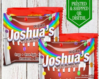 Sports Football Balls Birthday Party Candy Wrappers Favors Personalized ...