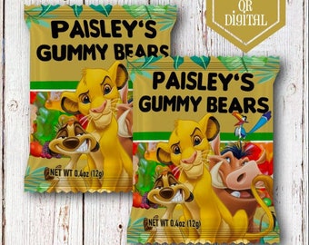 Lion King Gummy Worms - Etsy