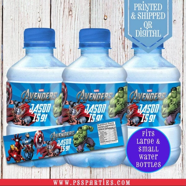 Printable Avengers Party Labels - Etsy