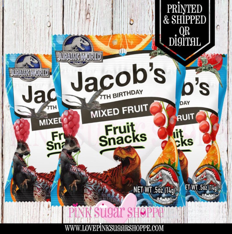 Jurassic Park Fruit Snacks Fruit Snacks Jurassic Park | Etsy