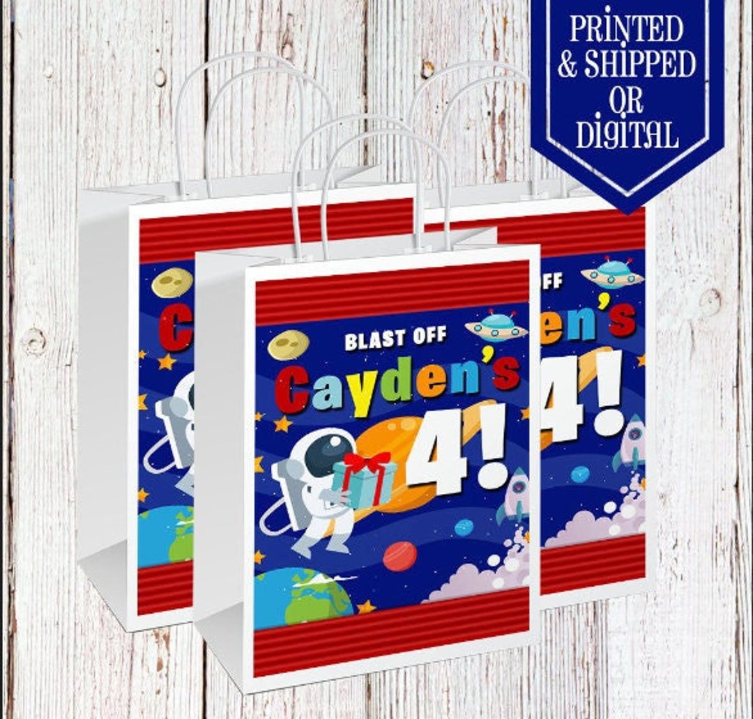 Space Party Bags - Gift Bag - Space Party - Two the Moon - Space ...